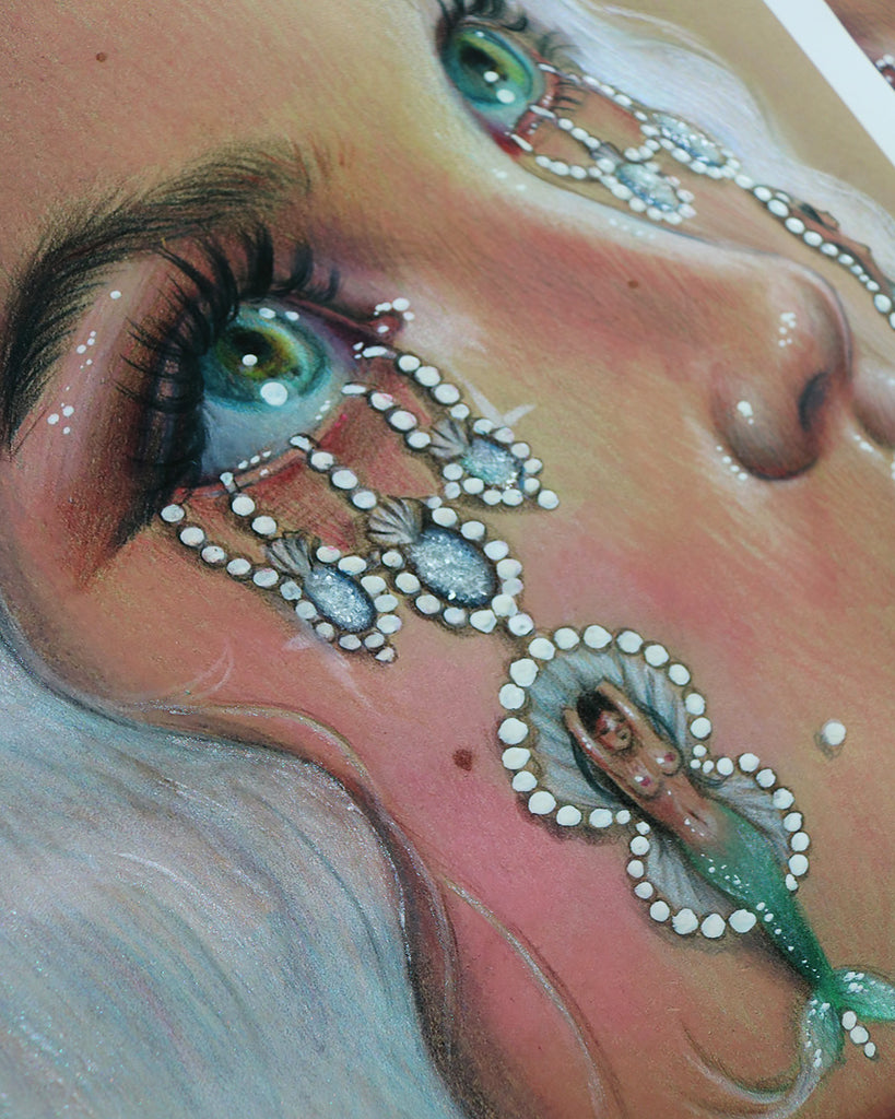 'Pearlescent' Limited Edition Embellished Print – Relm Artist