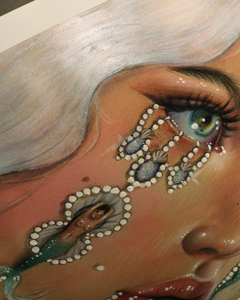 'Pearlescent' Limited Edition Embellished Print – Relm Artist